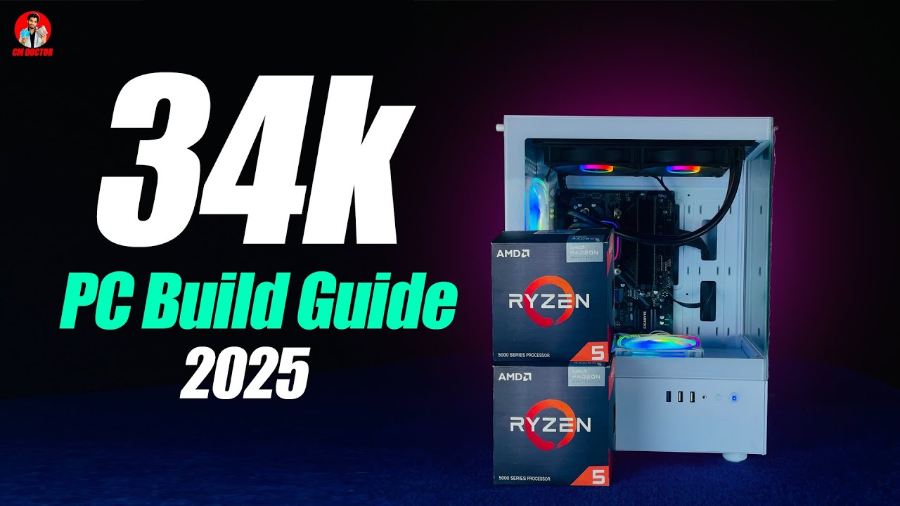 34K Budget Gaming PC Without GPU! Ryzen 5 5600G + B450 | CM Doctor ...