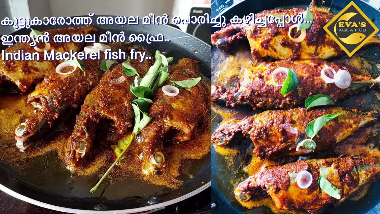 How to fry Ayala fish? ഇന്ത്യൻ അയല മീൻ ഫ്രൈ. Indian Mackerel fish fry ...
