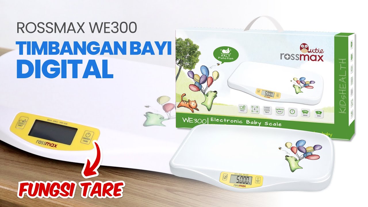 Cara Menggunakan Timbangan Bayi Digital Rossmax WE300 - YouTube