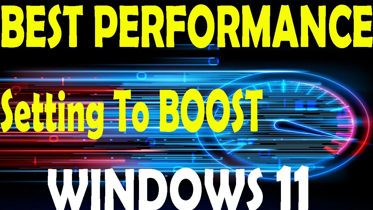 Speed up Windows 11 PC for MAXIMUM performance - YouTube