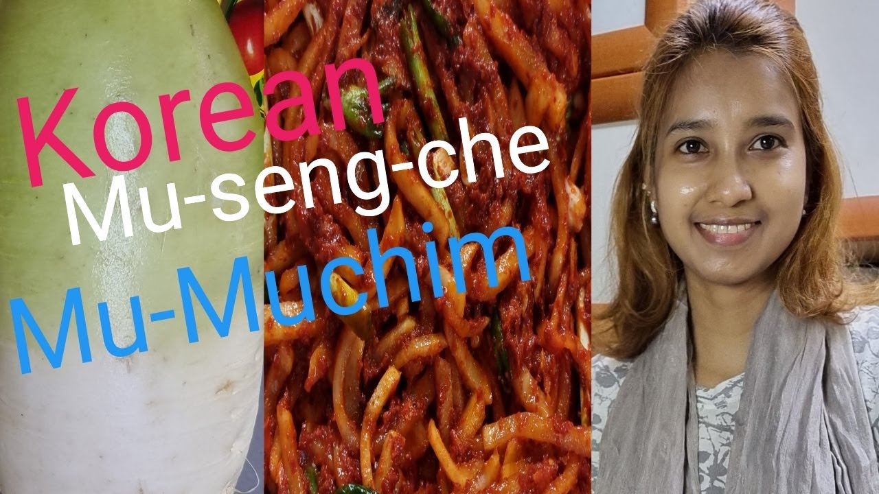 Korean Radish kimchi ( Mu-seng-che or Mu-muchim) - YouTube