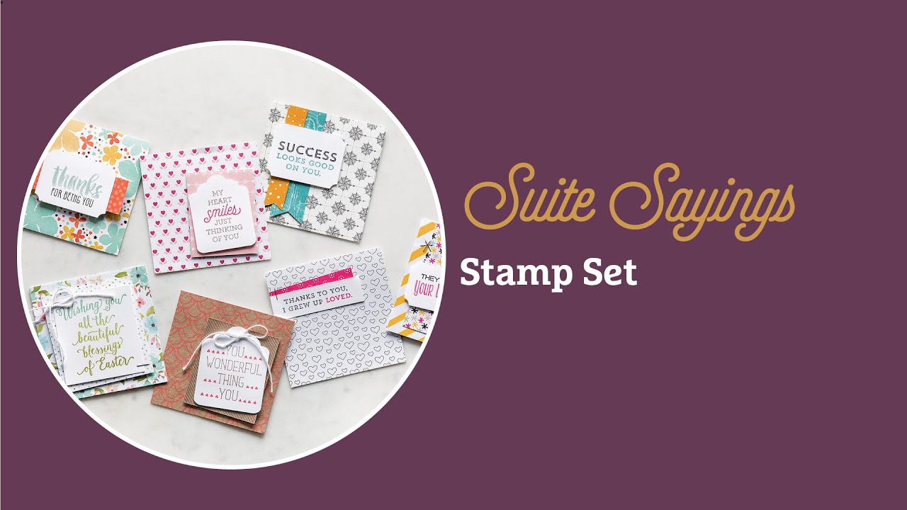 Suite Sayings Stamp Set by Stampin' Up! - YouTube