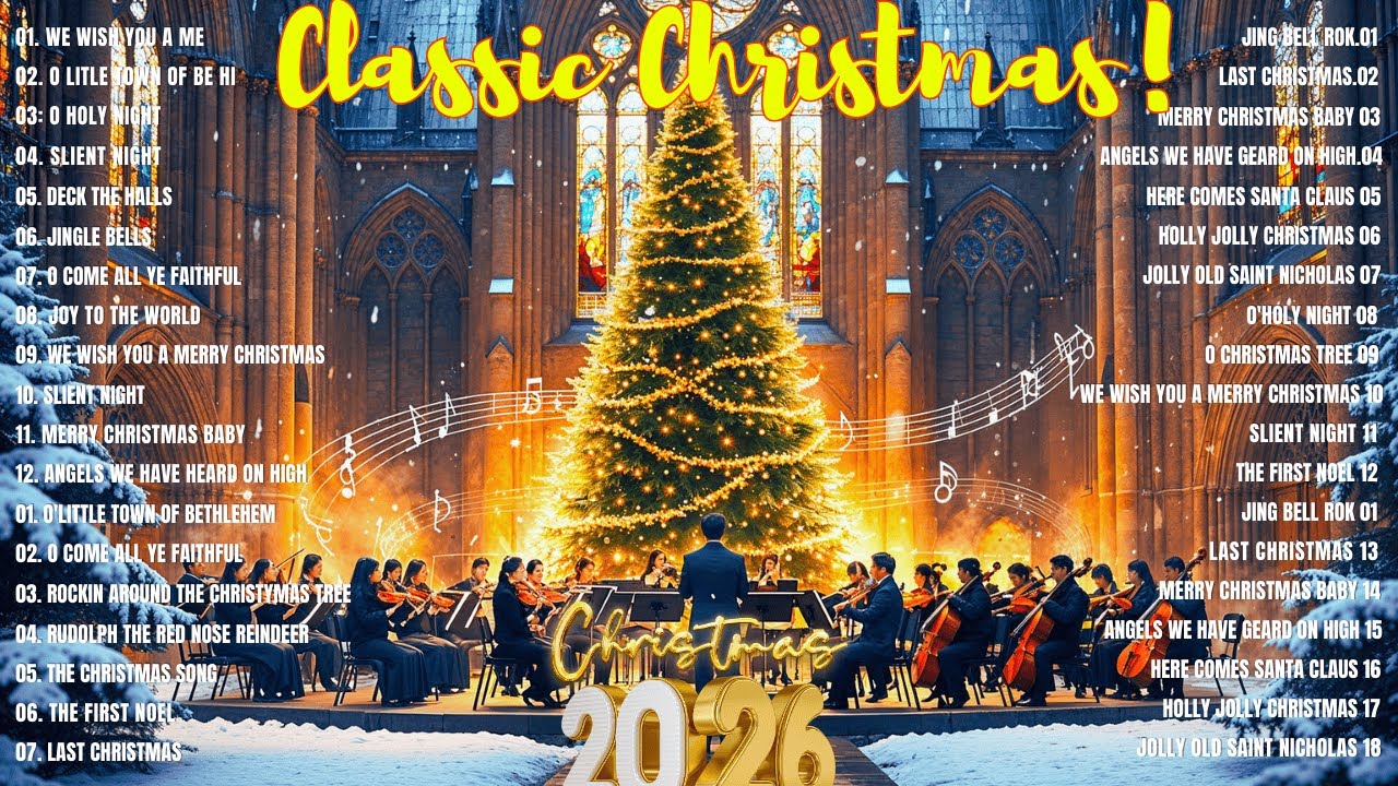 Christmas Choir Orchestra Songs 2026🎄 Best Christmas Carols🎁 Classical ...