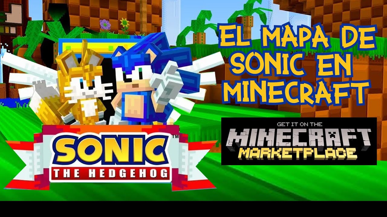 SONIC X MINECRAFT Review del mapa del marketplace minecraft bedrock ...