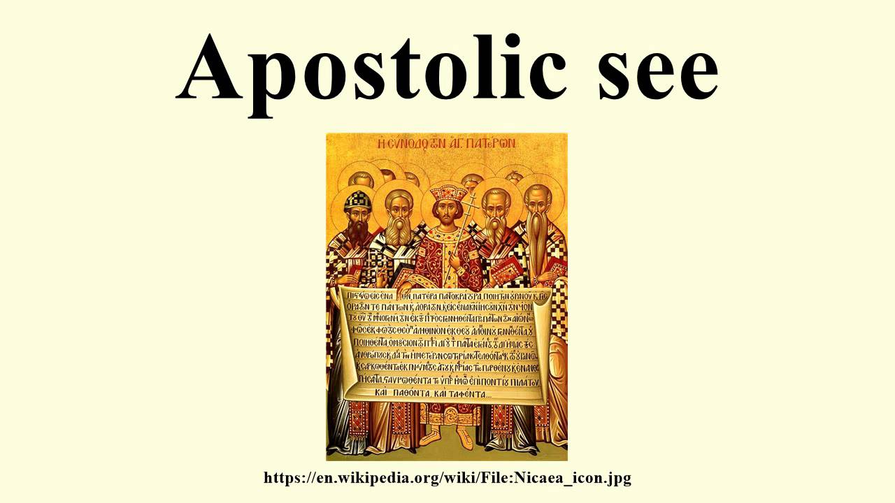Apostolic see - YouTube