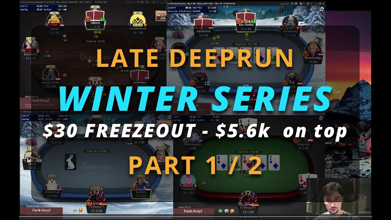 GG WINTER SERIES Tournaments on GGPoker: $5000 for 1st - DEEPRUN | Part ...
