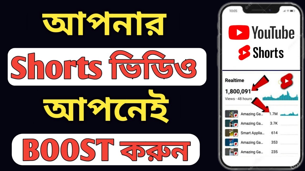 Shorts Video BOOST🚀|| how to boost short video || কিভাবে Shorts ভিডিও ...