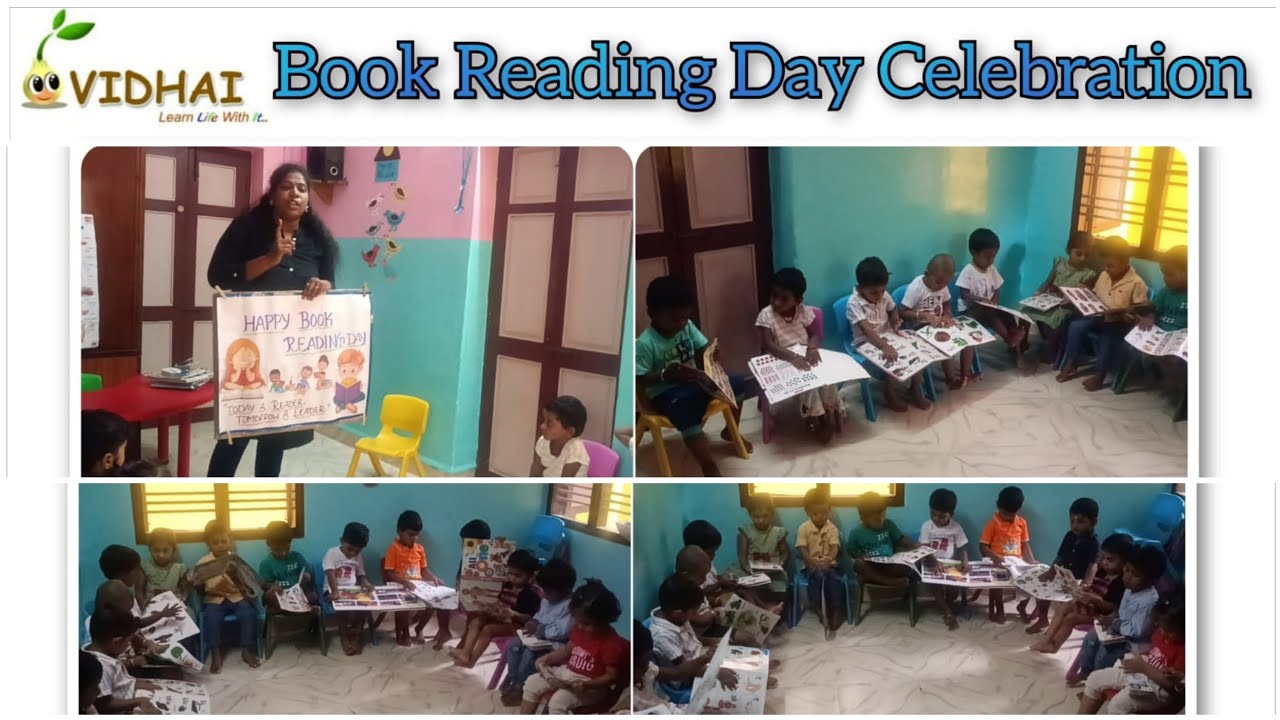 Book Reading Day Celebration at Vidhai Preschool | Book Reading Day ...
