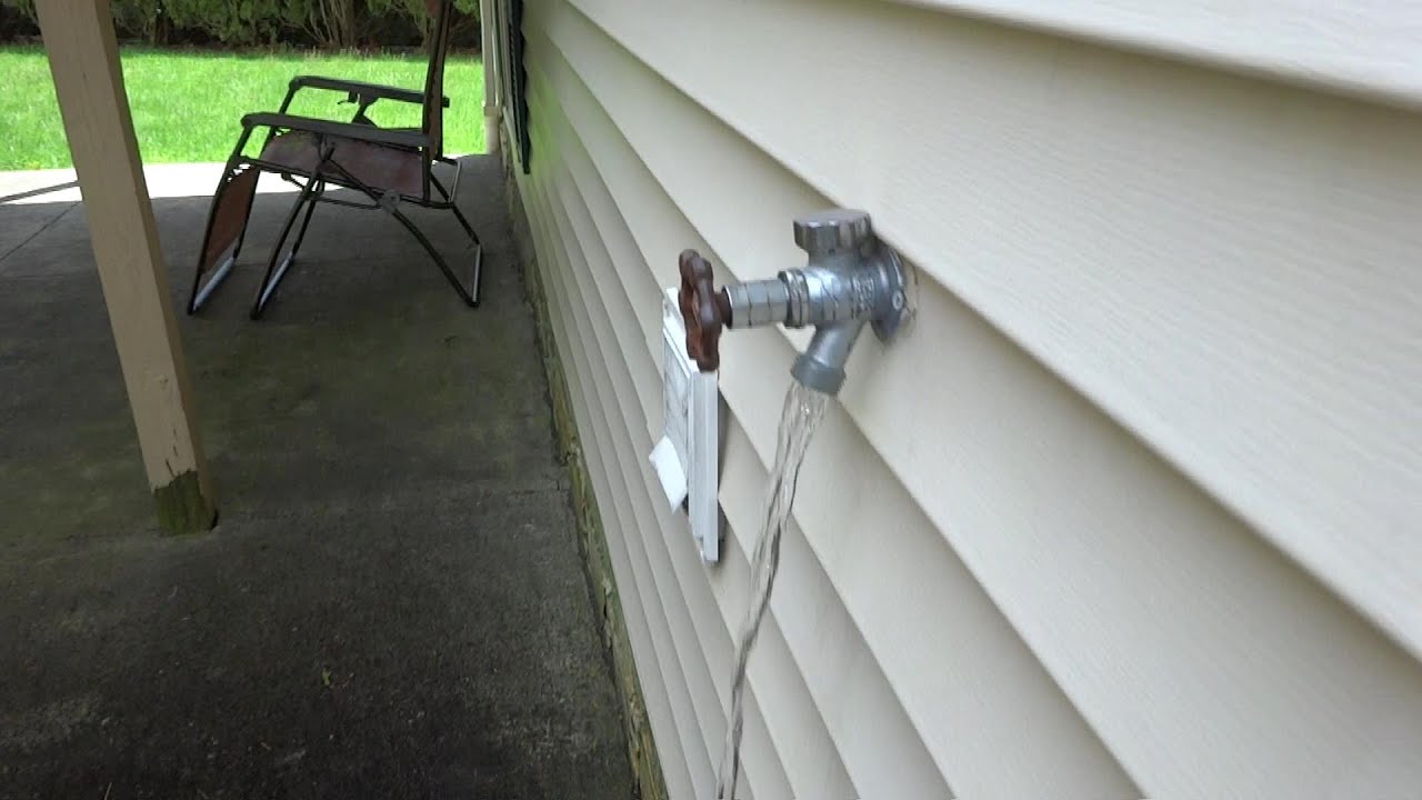 OUTSIDE FAUCET WILL NOT SHUT OFF - YouTube