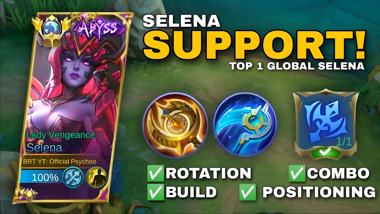 SELENA SUPPORT GAMEPLAY + GUIDE (ROTATION, COMBO AND POSITIONING) | TOP ...