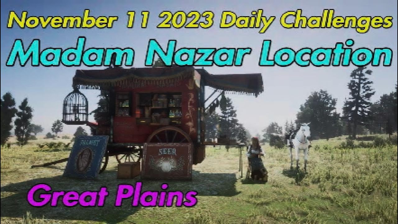 Red Dead Online Daily Challenges Madam Nazar Location 11/11/2023 #rdr2 ...