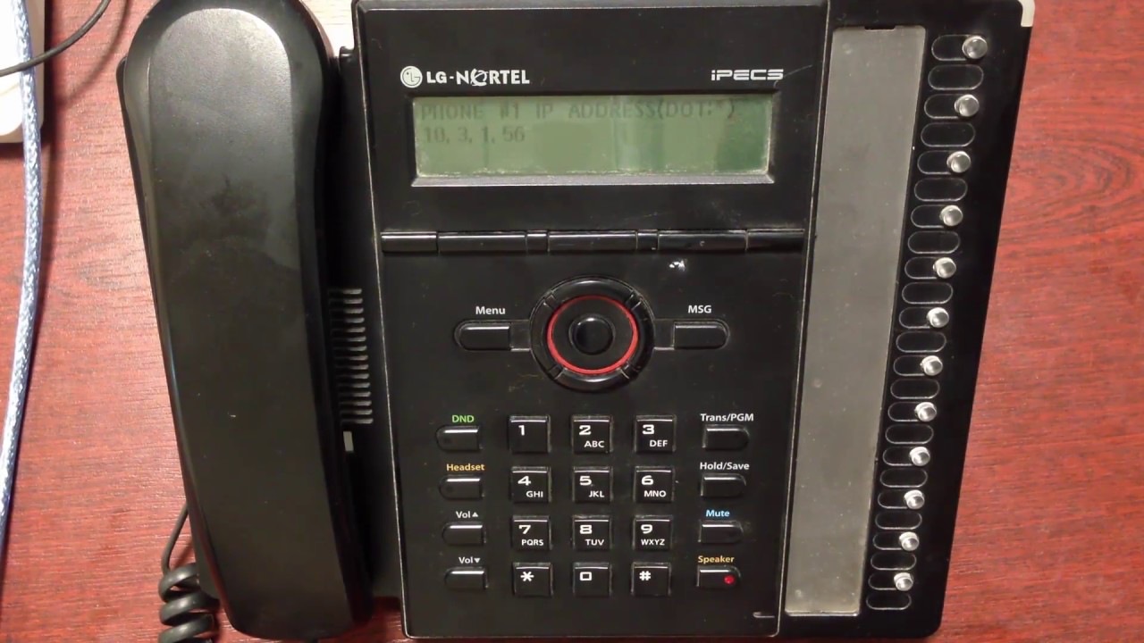 IP TELEFON MANUAL KURULUMU LG NORTEL LIP-8012D - YouTube