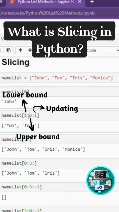 What Is Slicing In Python Python Programming Coding Pythonlist Pythonslicing Link In