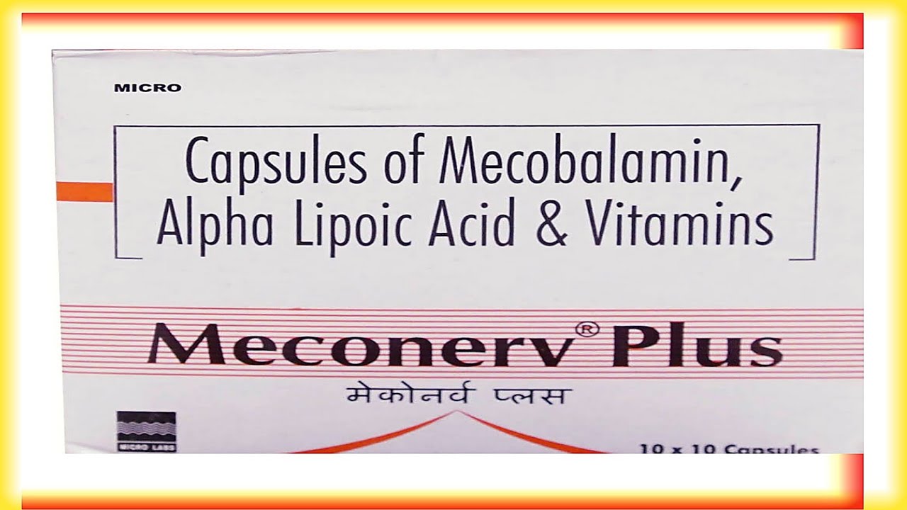 Meconerv Plus Capsule Uses, Composition All Details - Mecobalamin ...
