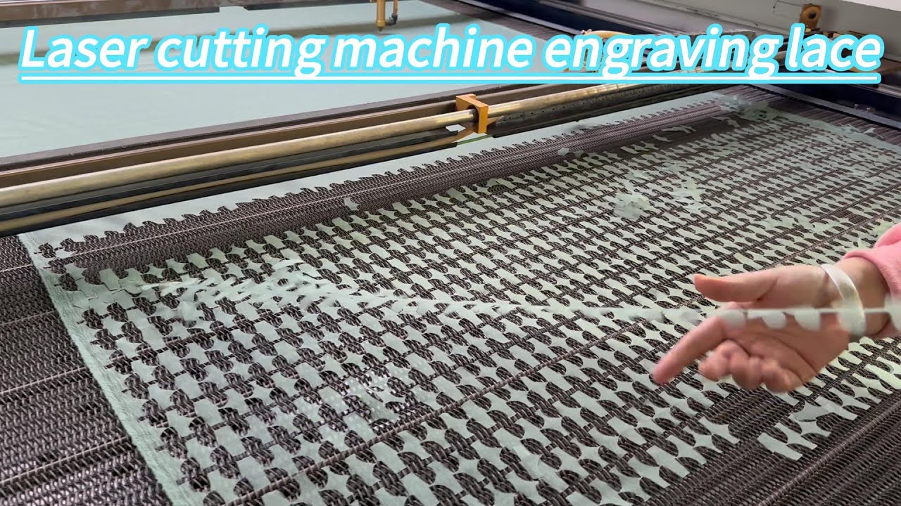 Cutting lace with a clothing laser engraver - YouTube