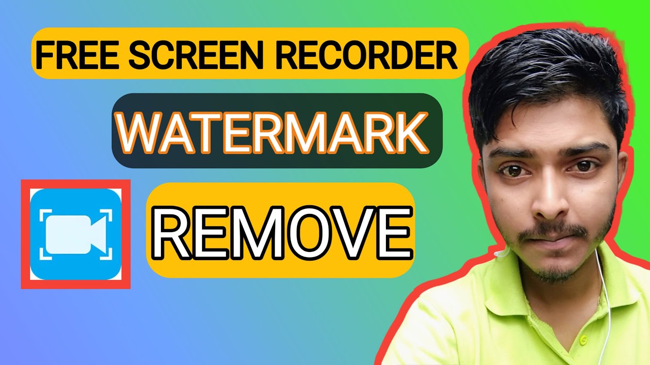 Free Screen Recorder Watermark Remove Tricks. - YouTube