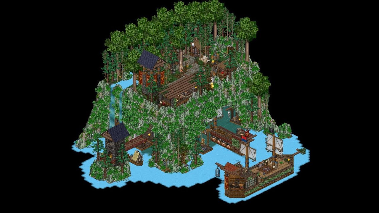 Habboon Fugitive Island [TIMELAPSE] - YouTube