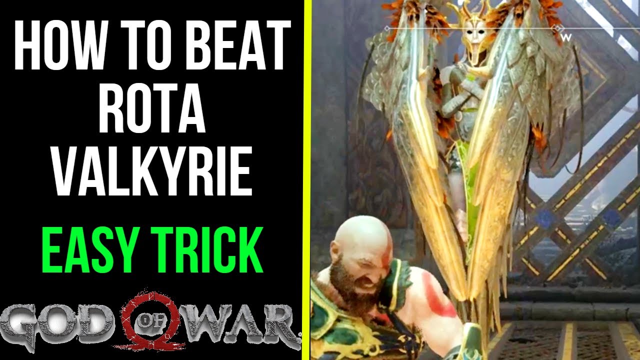 God of War - How to Beat Rota Valkyrie | Helheim Valkyrie - YouTube