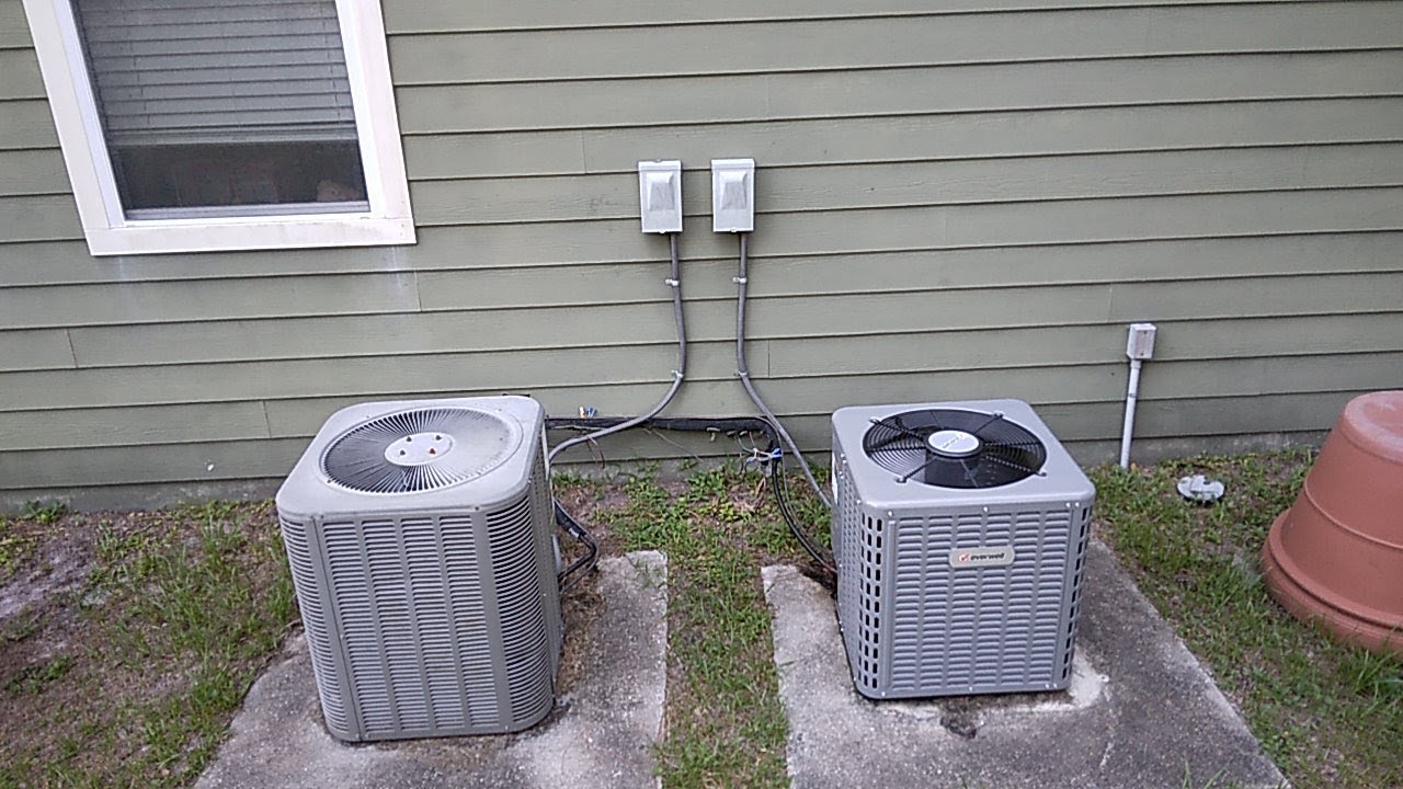 start up and shut down of both of our heat pumps in COOL mode - YouTube