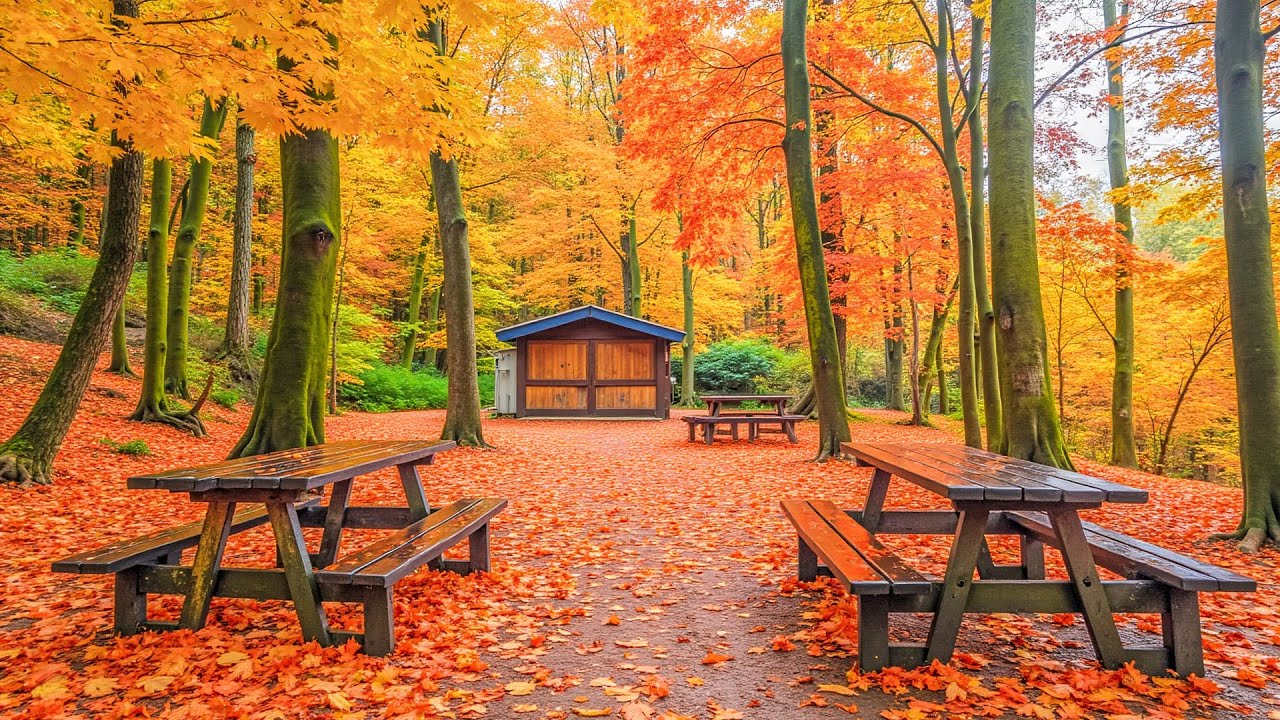 Beautiful Relaxing Music 🍁 Enchanting Autumn Nature Scenes with Calming ...