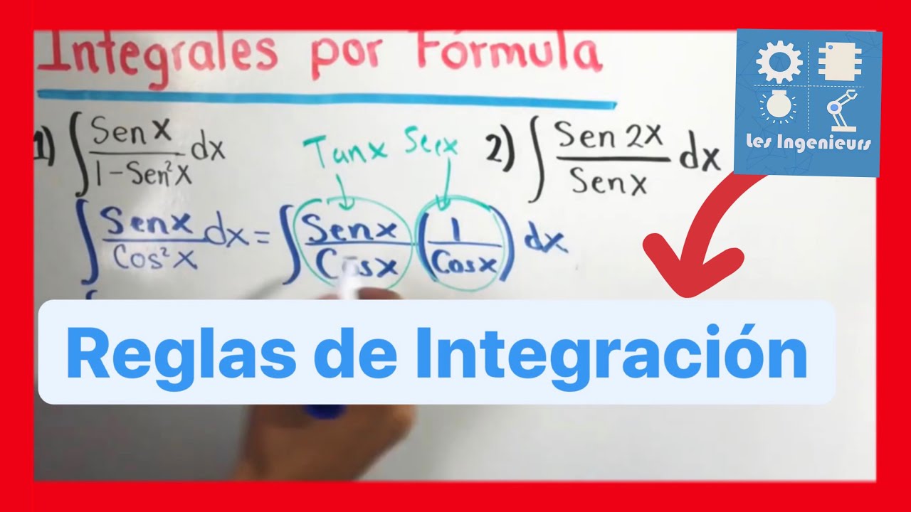 INTEGRALES por FÓRMULAS | REGLAS de INTEGRACIÓN BIEN EXPLICADAS ...