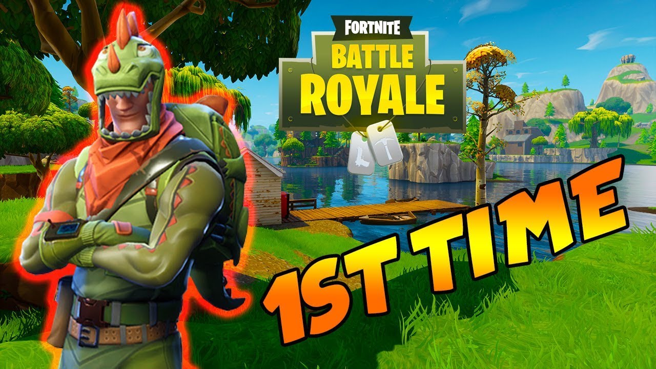 Playing Fortnite For The First Time - YouTube