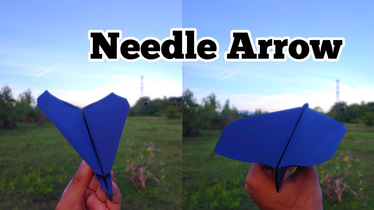 NEEDLE ARROW Airplane | Easy Origami Paper Plane | Marki's Origami ...