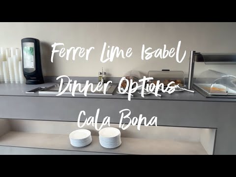 Dinner Options on the all inclusive buffet at Ferrer Lime Isabel in ...