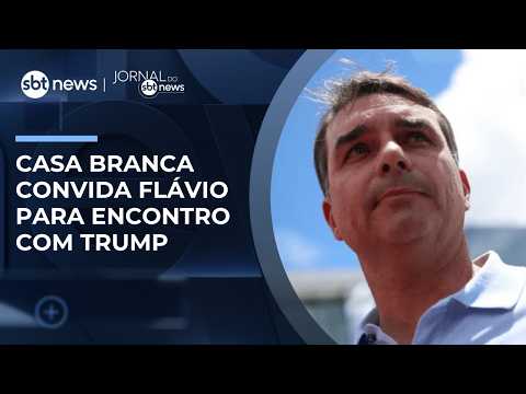 Casa Branca convida Flávio Bolsonaro para encontro com Trump | #JornaldoSBTNews