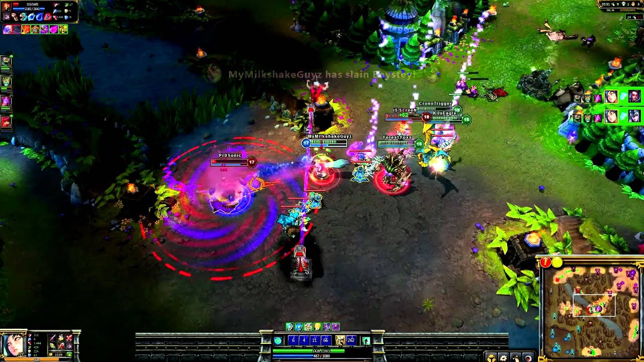 AD Ahri Quadra Kill - League of Legends HD 1080p - YouTube