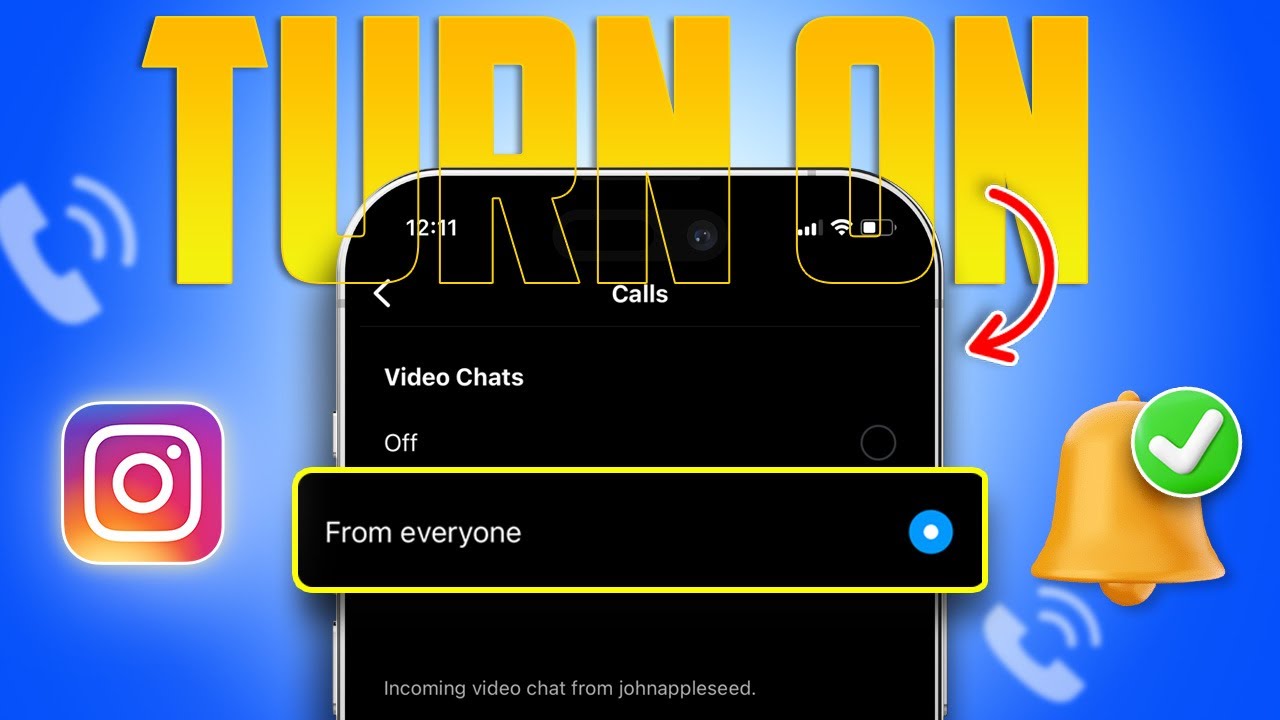 How to Turn On Call Notifications on Instagram from an iPhone | Enable ...