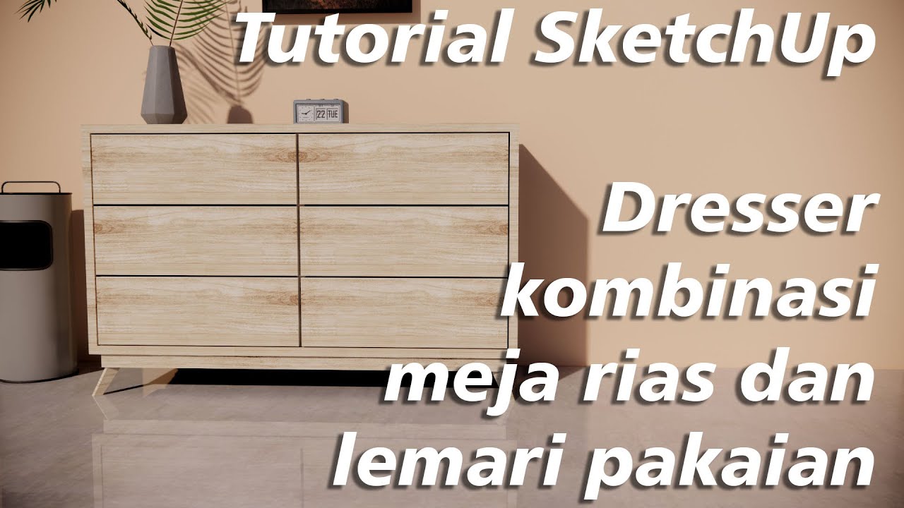 Cara Mudah Membuat Dresser, meja rias bisa untuk Lemari pakaian ...