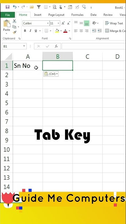 MS-Excel | Microsoft Excel | Two Uses of Tab Key in Excel | Shortcut Keys in Excel | #shorts ...