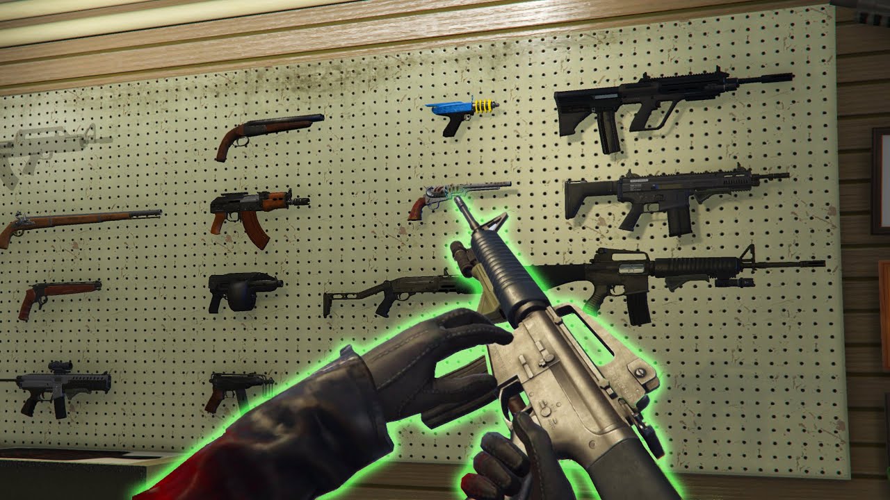 GTA Online All Weapons First Person 2022 + Reloads/Sights - YouTube