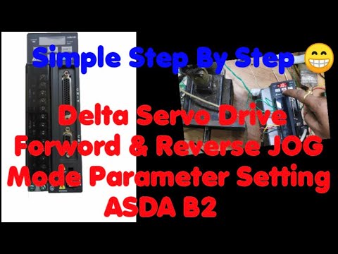 Delta Servo Drive JOG Mode Parameter Setting Step By Step and Forward ...
