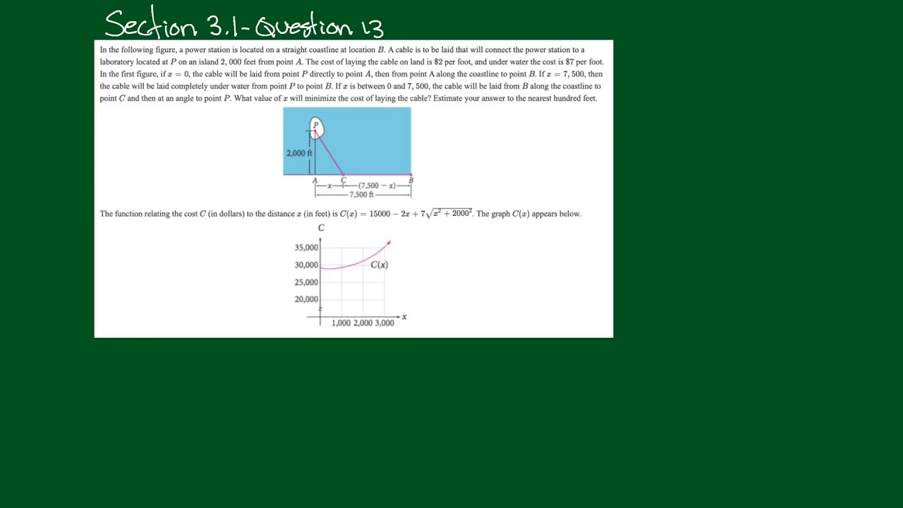 Section 3.1 - Question 13 - YouTube