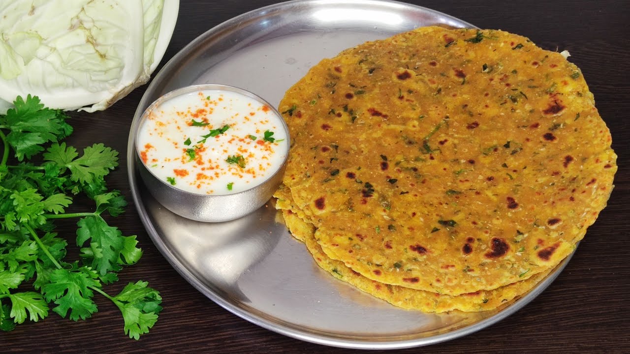 Cabbage paratha recipe/patta Gobi paratha/lunch box recipe - YouTube