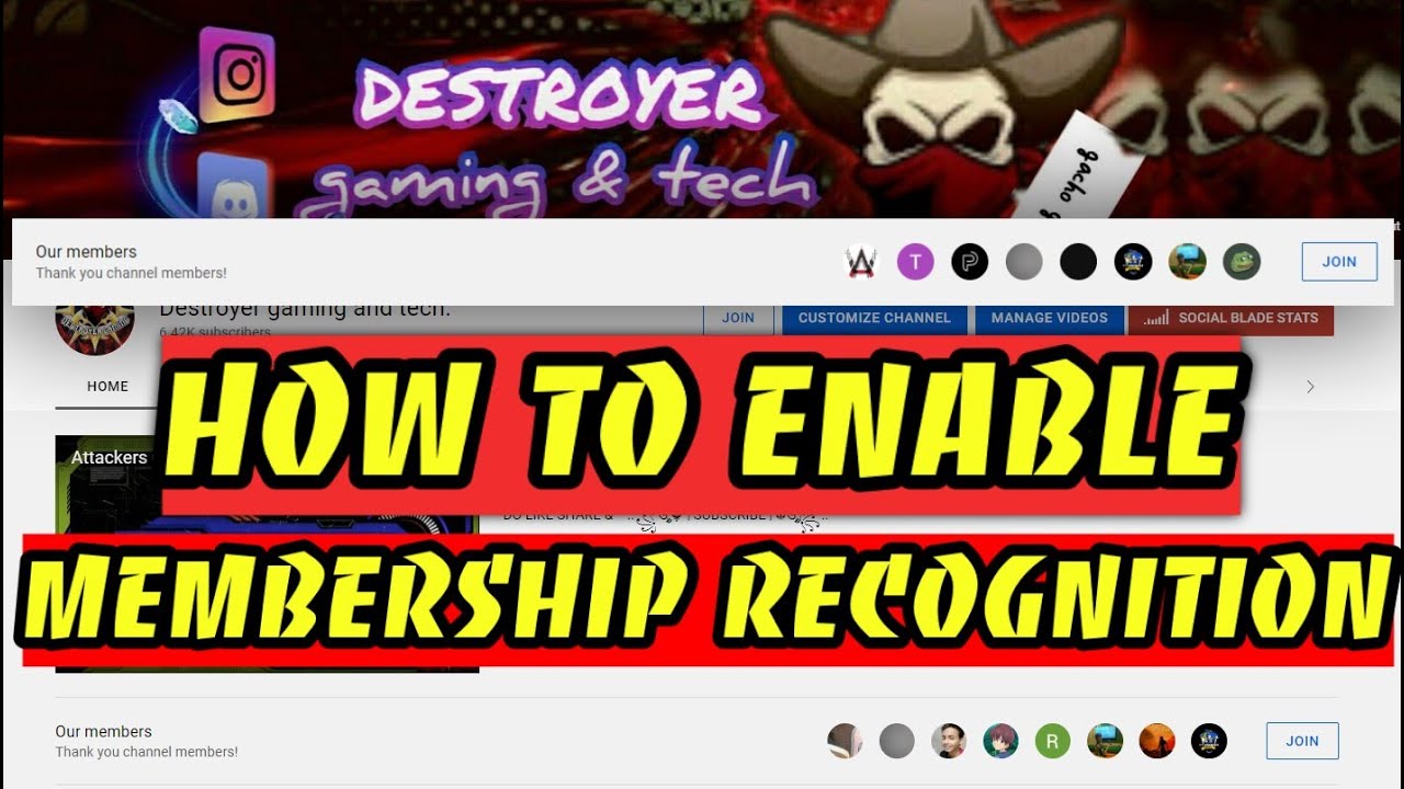 How To Enable Member's List On Your Channel | Showcase Members ...