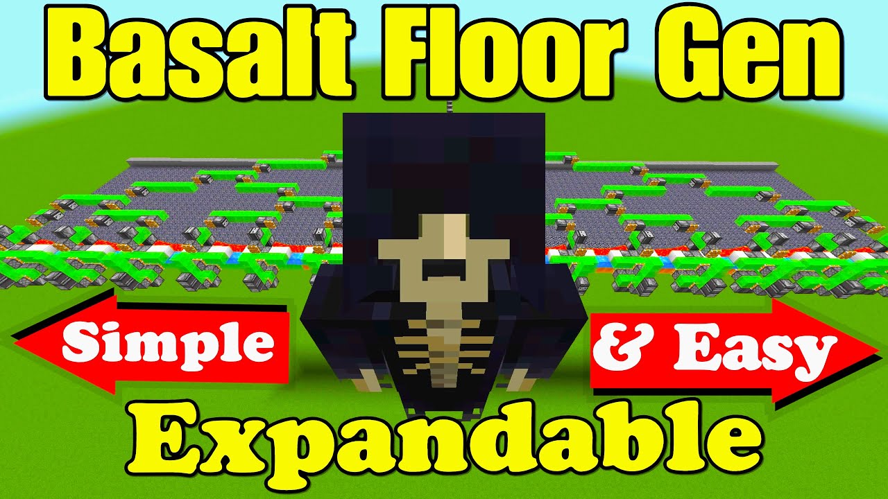 The Infinite Basalt Floor Generator!!! (Simple & Easy) [Minecraft Java ...