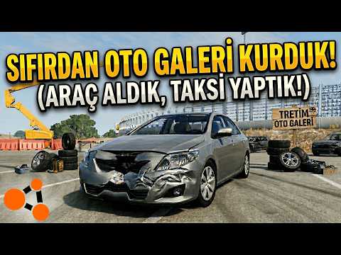 SIFIRDAN OTO GALERİ KURDUK! 🚗 (Taksi seferi attık.) | BeamNG.drive Kariyer