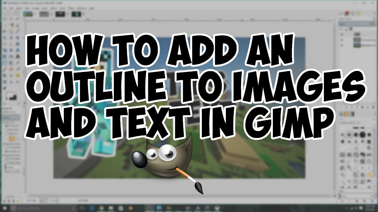 How To Add An Outline To Images And Text In GIMP YouTube how-to-add-an-outline-to-images-and-text-in-gimp-youtube