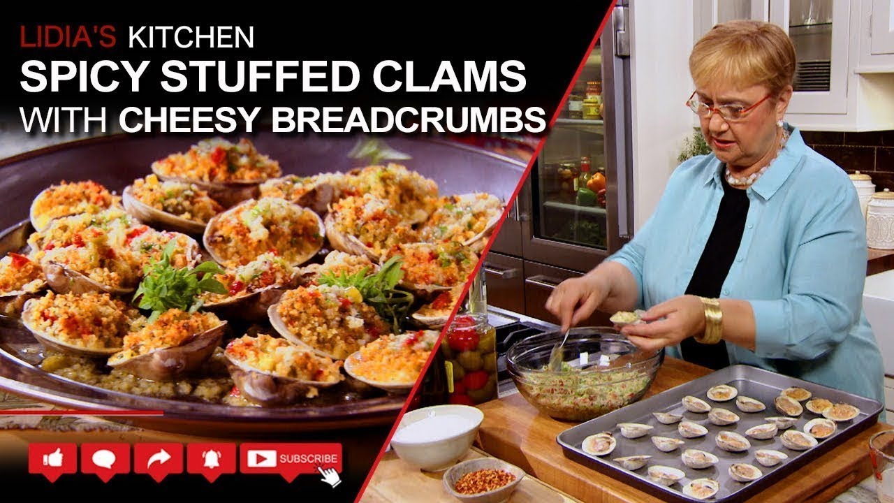 Spicy Stuffed Clams with Cheesy Breadcrumbs - YouTube