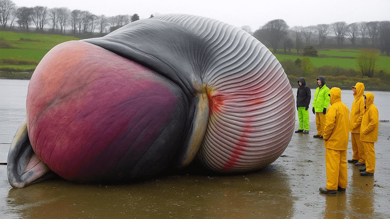 whale explodes on camera.. - YouTube