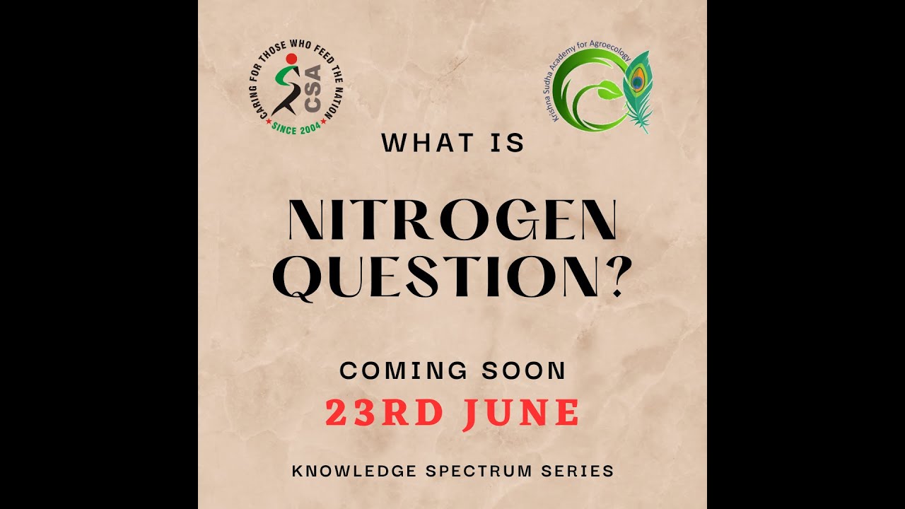 Knowledge Spectrum Series (KSS) 5: The Nitrogen Question - YouTube