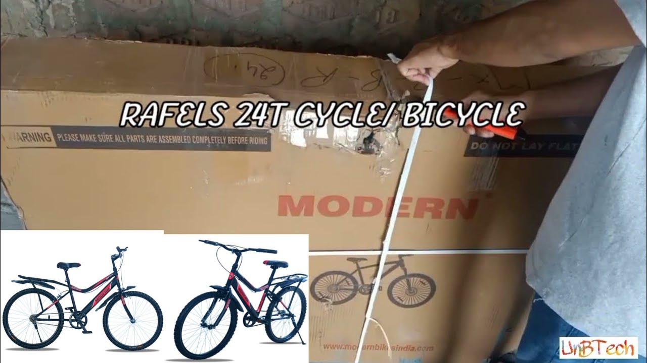 Rafels Modern 24T Bicycle Unboxing and Installation | Under Rs 6000 Age ...