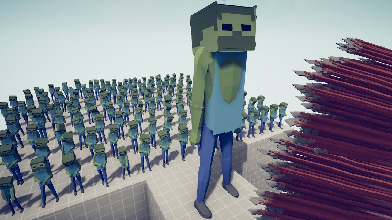 100x MINECRAFT ZOMBIE + GIANT vs EVERY GOD | Totally Accurate Battle ...