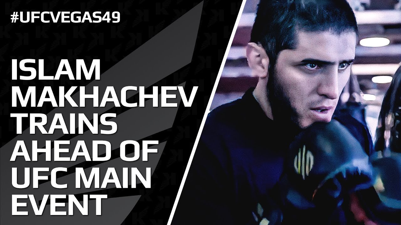 Islam Makhachev & Team Khabib train at the UFC Performance Institute ...