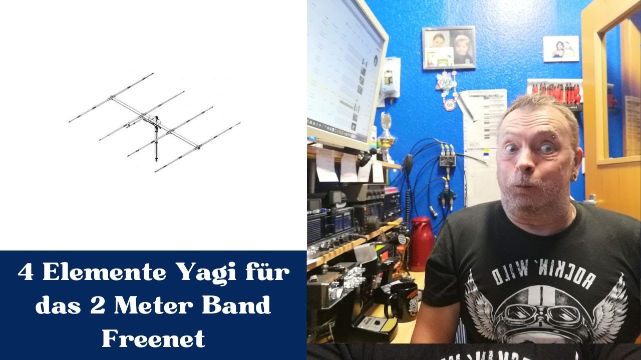 Bau der 4 Elemente Yagi für das 2 Meter Band Freenet #Richtantenne ...