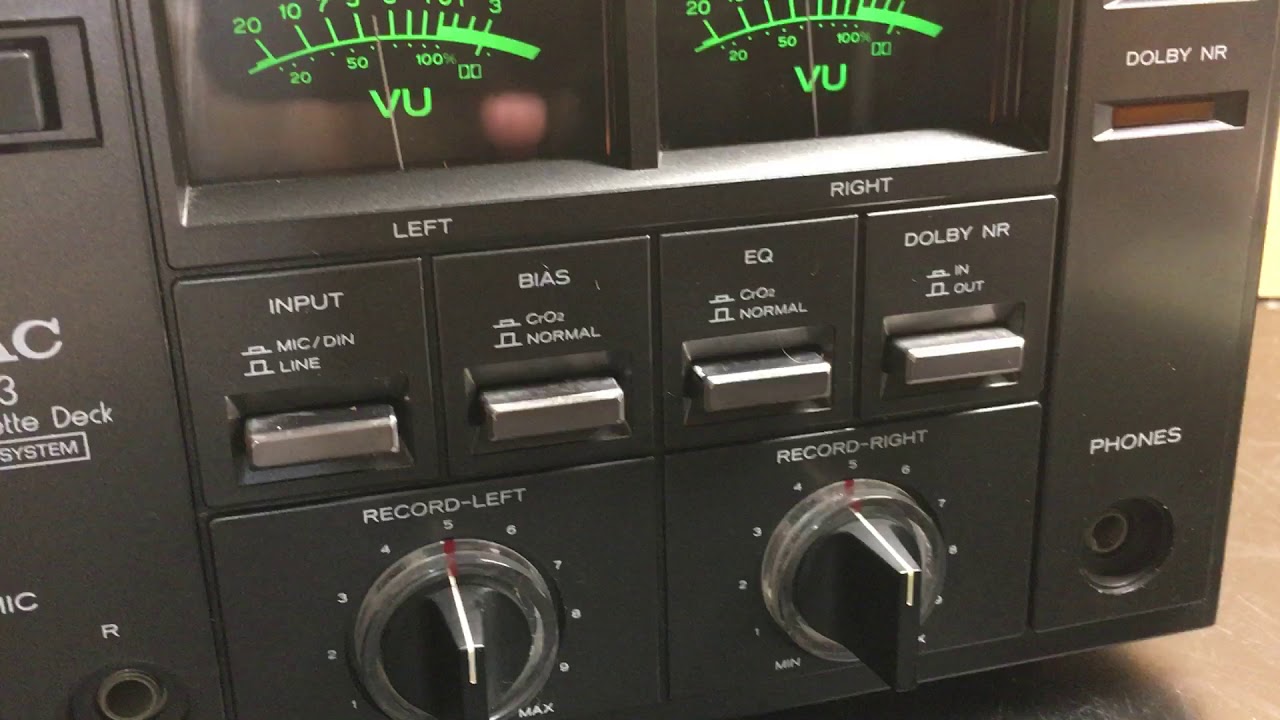 TEAC Stereo Cassette Deck A-103 - YouTube