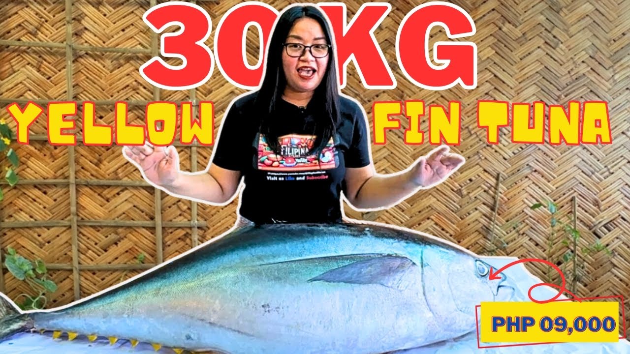 Yellowfin Tuna Collar in Tamarind Soup | Tuna Sinigang | Market Tour ...